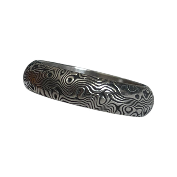 The One : Damascus titanium beauty ring