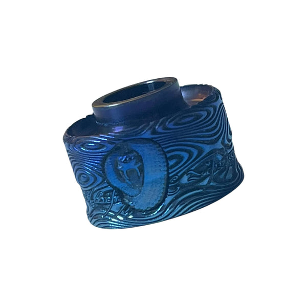 Antiquity V1 Colored Titanium cap Multilevel LOTR and Snake Full Engra